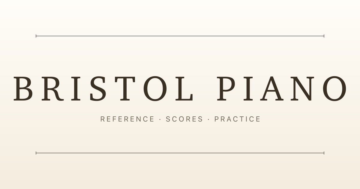 Cadences — Theory — Bristol Piano